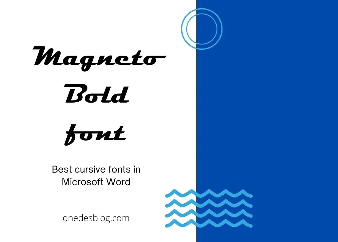 9 Best Cursive Fonts in Microsoft Word - Onedesblog